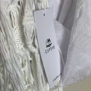 Cupshe | Tops | 3x25cupshe Embroidered White Tank Size Medium | Poshmark